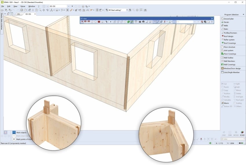 Version 21.2 - X-fix connects cross laminated timber in the SEMA program